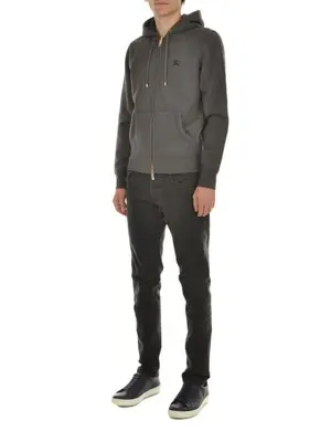 Burberry Logo Hooded Casual Jacket