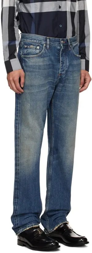 Burberry Washed Straight-leg Jeans
