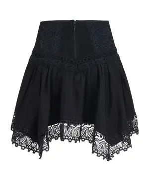 Charo Ruiz Ibiza Ibiza Broderie Trim Mini Skirt