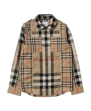 Burberry Nova-check Long-sleeve Shirt - Nude