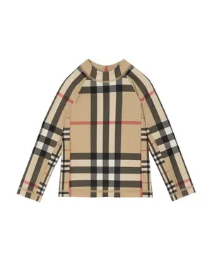 Burberry Checked Long Sleeve Top