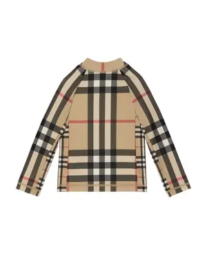Burberry Checked Long Sleeve Top