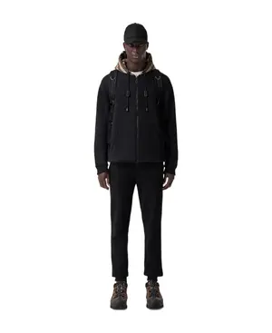 Burberry Check Hood Cotton Blend Zip Hoodie