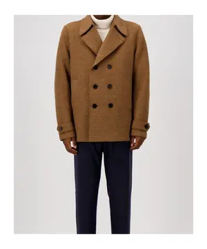 Harris Wharf London Double-breasted Wool Peacoat