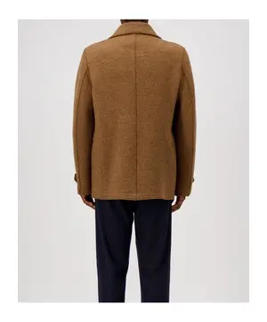 Harris Wharf London Double-breasted Wool Peacoat