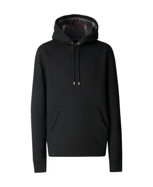 Burberry Logo Hooded Sweater - Black