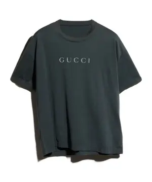 Gucci Cotton T-shirt With Print - Dark Gray