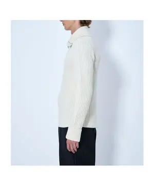 Bottega Veneta Long Sleeve Knit Top With Zip Collar
