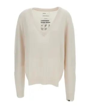Extreme Cashmere Long-sleeve V-neck Pullover - Beige