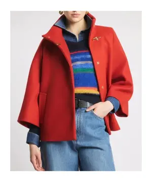 FAY Cape In Wool And Cashmere Fabric
