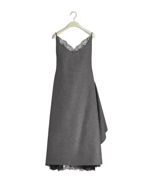 Dior Mid-length Asymmetrical Dress - Light Gray