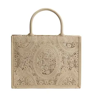 Dior Medium Book Tote With Strap - Light Brown