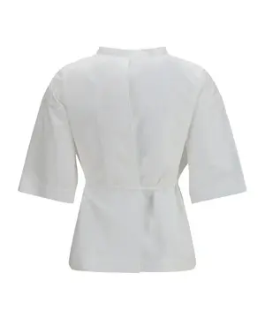 Calvin Klein Lynn Tie-waist Cropped Shirt