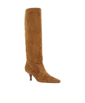 Paris Texas Knee-high Stiletto Boots - Brown