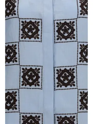 ALEMAIS Grace Embroidered Check Shirt