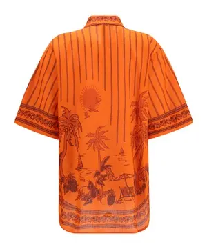 ALEMAIS Printed Oversized Shirt