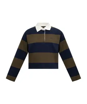 A.p.c. Long-sleeved Striped Sweatshirt - Green
