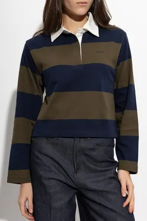 A.p.c. Long-sleeved Striped Sweatshirt