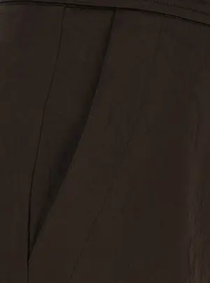 TWINSET Froissé Satin Cargo Trousers