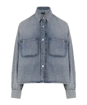 HAIKURE Boxy Denim Shirt - Gray