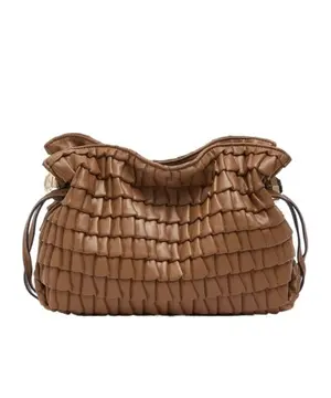 Liu Jo Logo-engraved Quilted Handbag - Beige