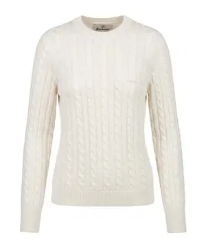 Barbour Long-sleeved Sweater - White