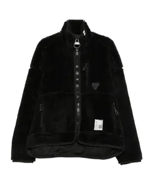 Mihara Yasuhiro Fleece Zip-up Jacket - Black