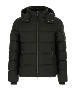 MOORER Long-sleeve Hooded Padded Jacket - Black