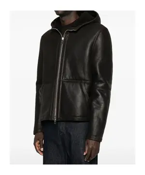 DONDUP Long-sleeve Leather Jacket