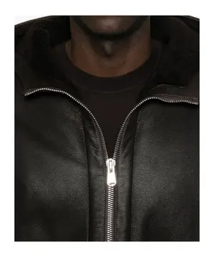 DONDUP Long-sleeve Leather Jacket