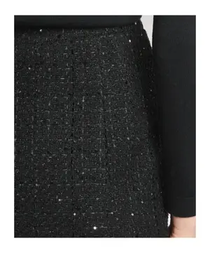 FAY Short Skirt In Bouclé Tweed With Sequins