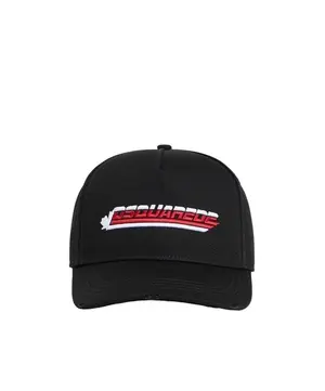 Dsquared2 Logo-embroidered Distressed Baseball Cap