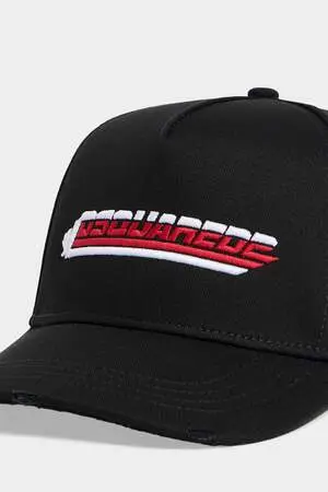Dsquared2 Logo-embroidered Distressed Baseball Cap