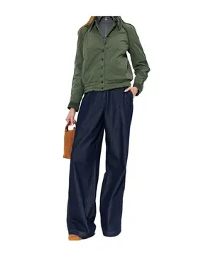 Dries Van Noten Quilted Long Sleeve Button Jacket