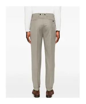 BERWICH Pleated Wool Trousers