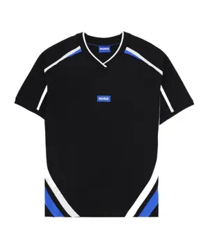 Hugo Boss Contrast Trim Crewneck T-shirt - Black