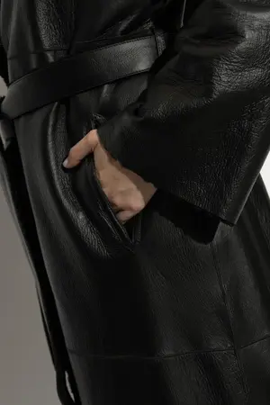 ARMA Belted Shearling Coat