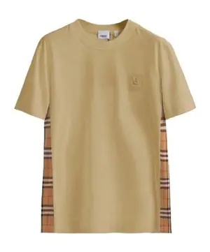 Burberry Side Check Design T-shirt - Beige
