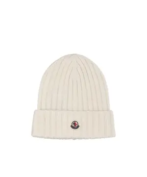 Moncler Logo Hat - White