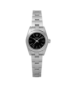 WIND VINTAGE Rolex Oyster Perpetual Automatic Stainless Steel Watch - Black