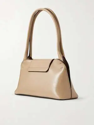 Versace Medusa Embellished Leather Shoulder Bag