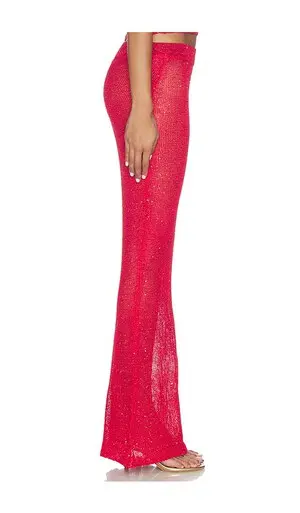 Superdown Miranda Maxi Skirt In Red
