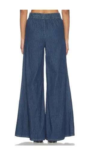 Veronica Beard Digby Pant In Denim-dark
