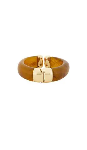 Ettika Carved Relic Cuff In Brown