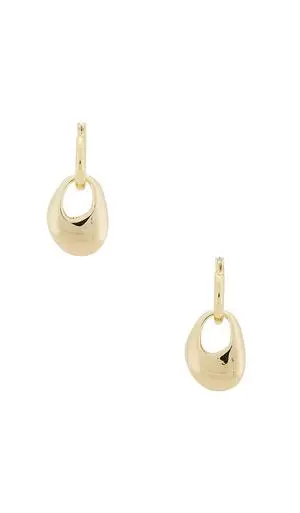 Ettika Pebble Loop Earrings In Metallic