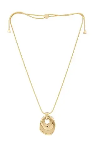 Ettika Liquid Pendant Necklace In Metallic - Gold