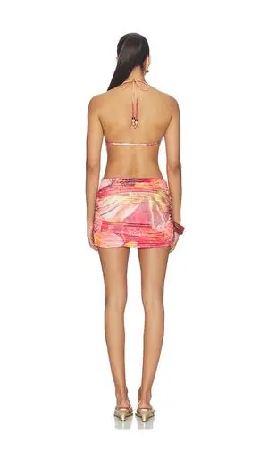 RUNAWAY THE LABEL Isla High Neck Mini Dress