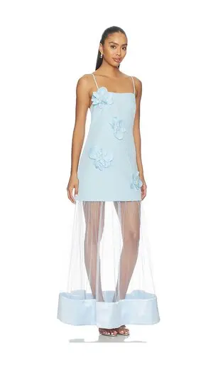 ELLIATT Reina 3d Floral Gown - Sky Blue