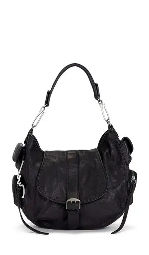 Free People Asher Leather Tote Bag - Black