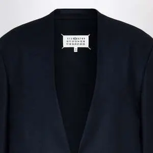 MAISON MARGIELA Virgin Wool Jacket - Blue